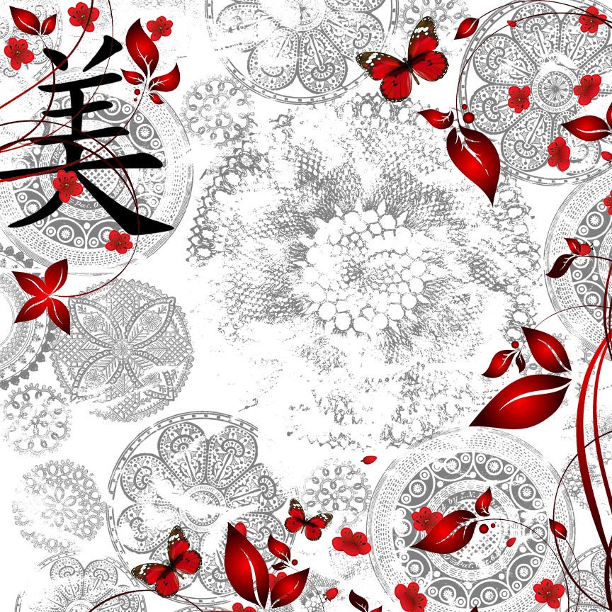 Zen Garden Digital Paper Pack - Etsy