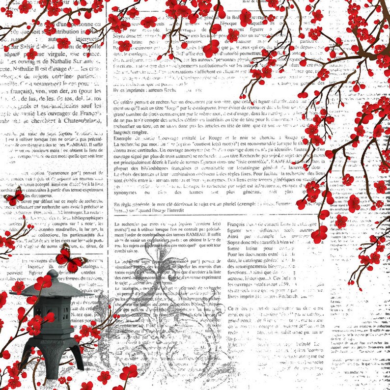 Zen Garden Digital Paper Pack - Etsy