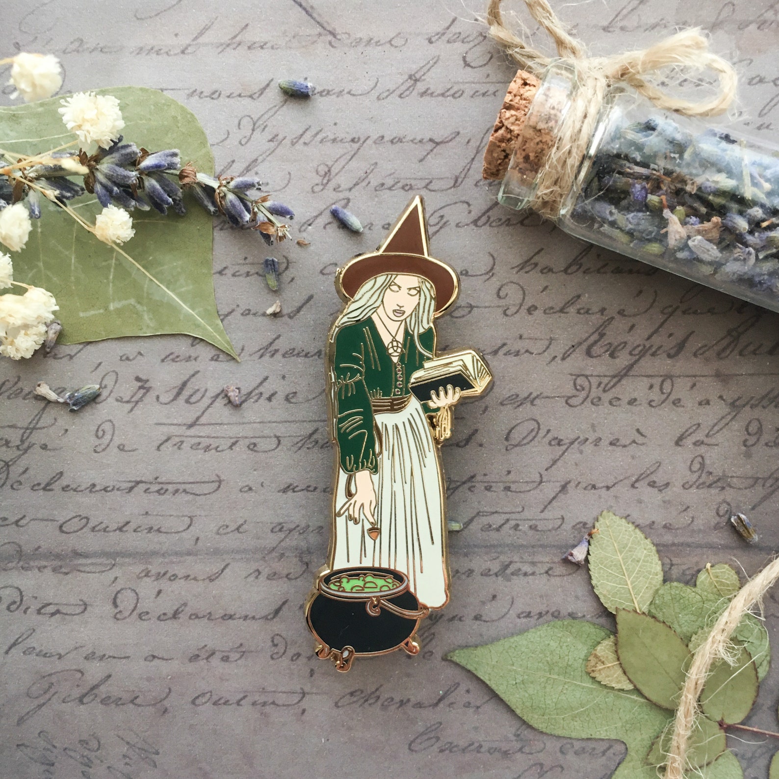 Cottage Witch Enamel Pins: BELLES COLLECTION. Witch Fairy Mandrake ...