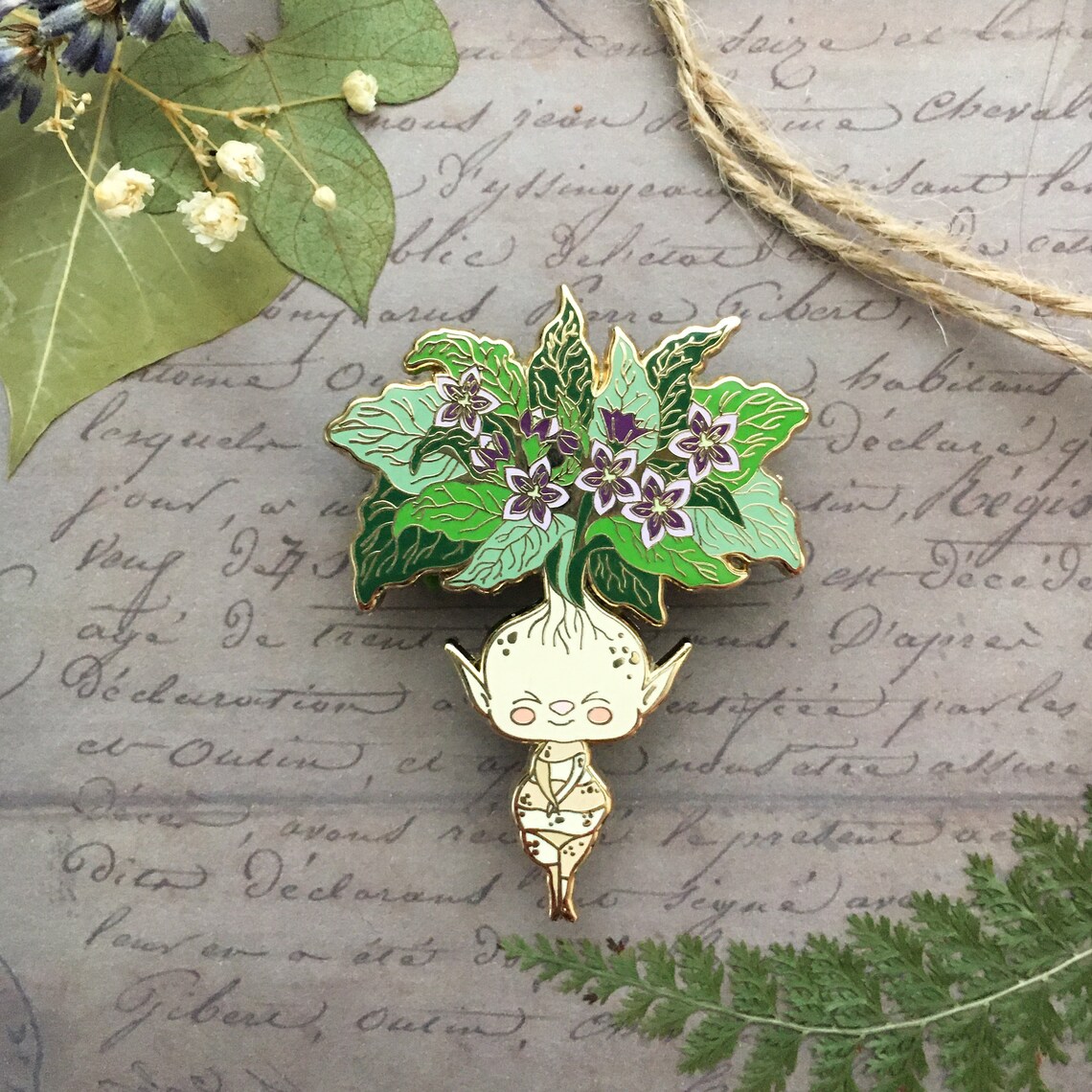 Cottage Witch Enamel Pins: BELLES COLLECTION. Witch Fairy - Etsy