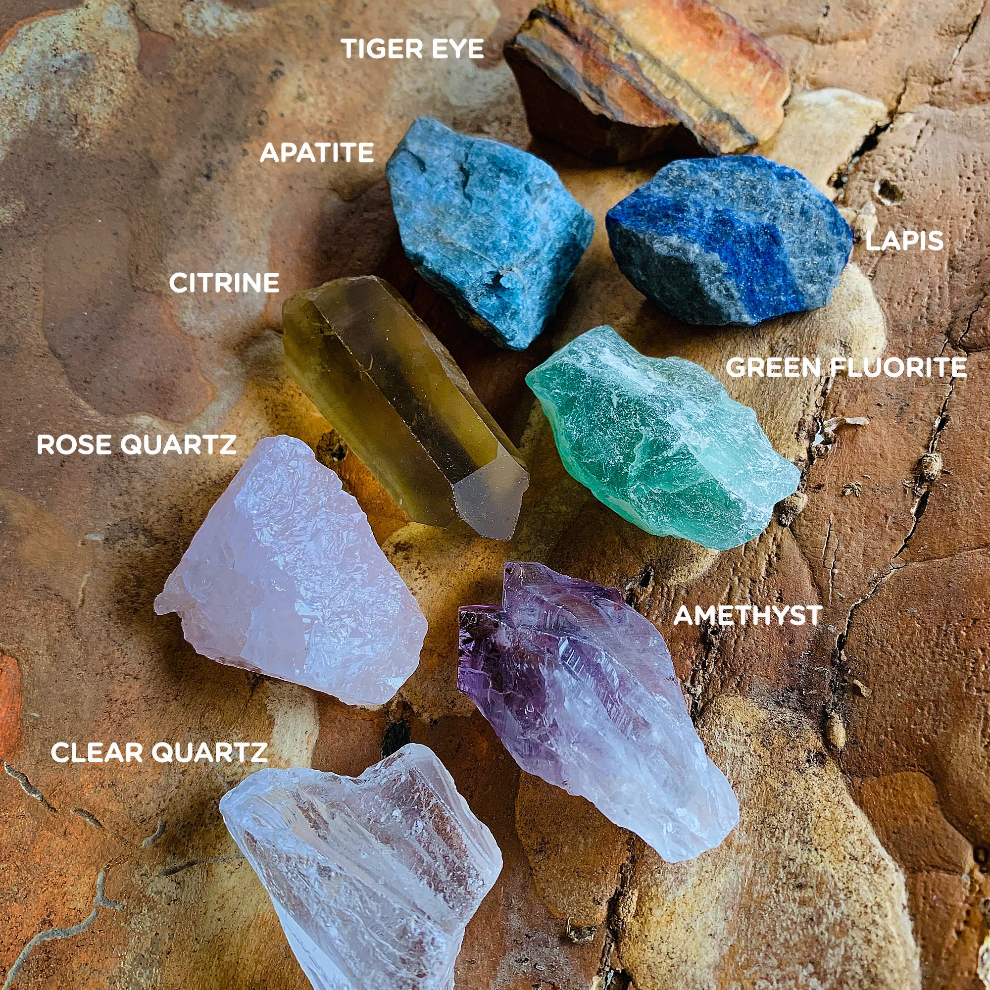 Chakra Stones LARGE Collector's Set 8-piece Healing | Etsy