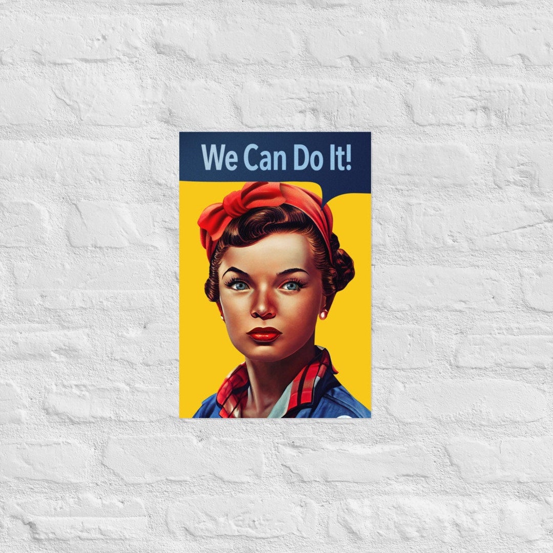 Rosie the Riveter Poster Sizes 12x16 & 12x18 - Etsy