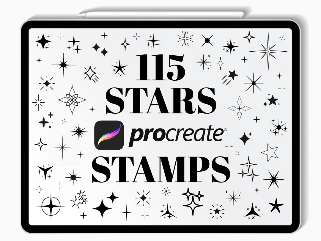 115 Procreate Stars Stamp Set - Etsy