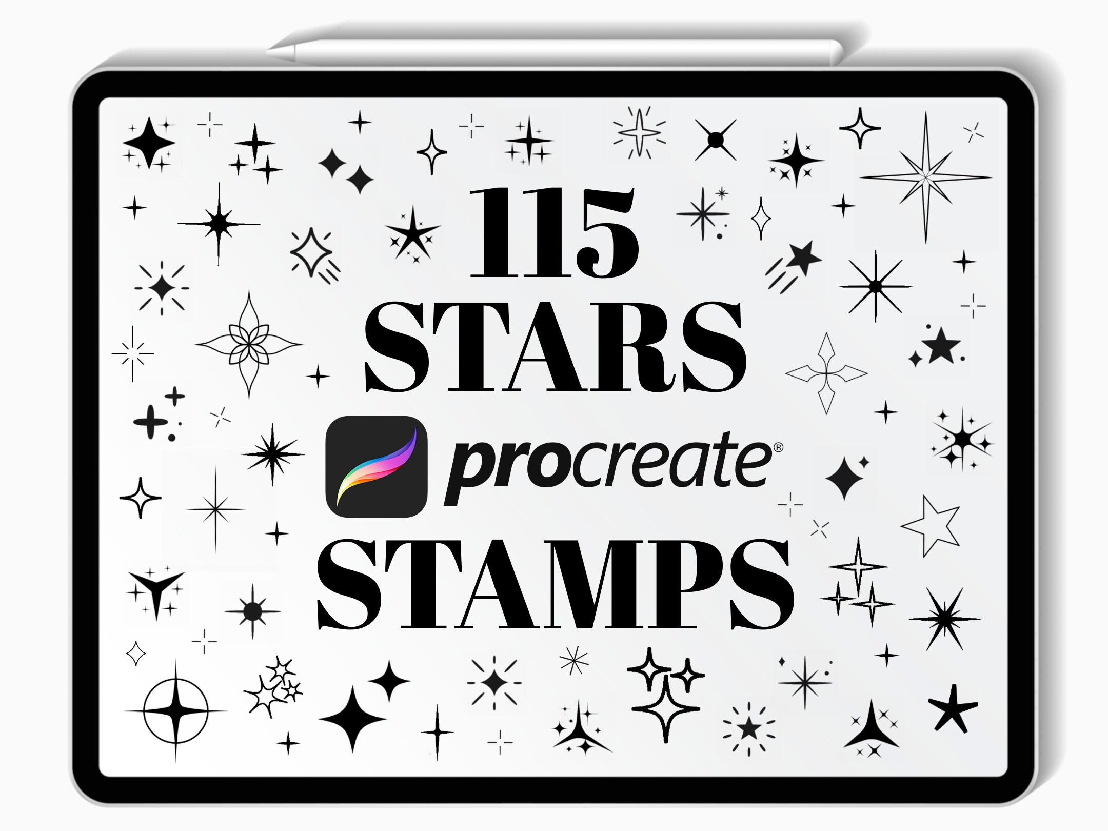 115 Procreate Stars Stamp Set - Etsy
