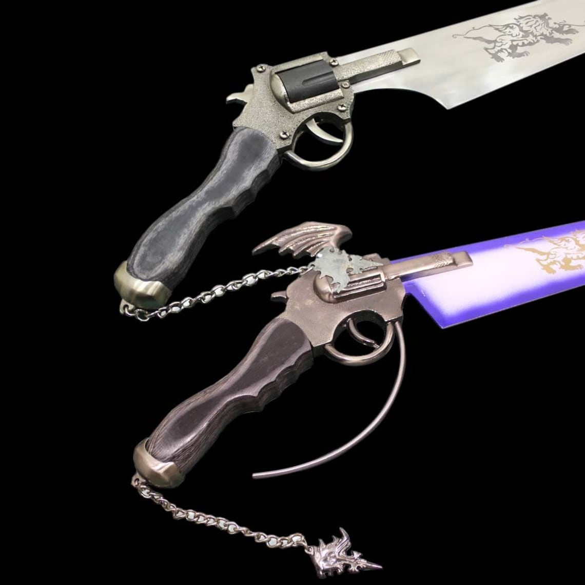 Combo of 2: Functional Squall Gunblade Revolver Sword Pair - Etsy