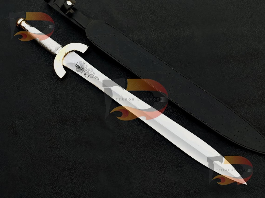 Handmade Clash of Titans Sword: Perseus Collectible With Leather Sheath ...