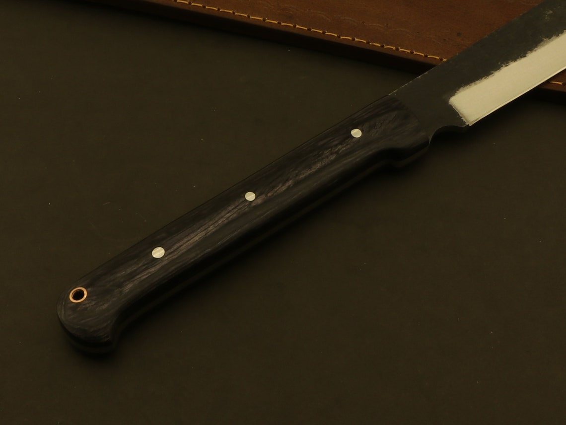 Custom Handmade Carbon Steel Hunting Sword With Sheath - Etsy