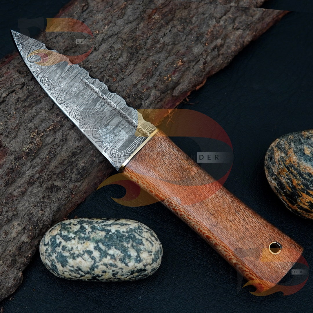 Custom Handmade Celtic Scottish - Genuine Damascus Steel Sgian Dubh ...