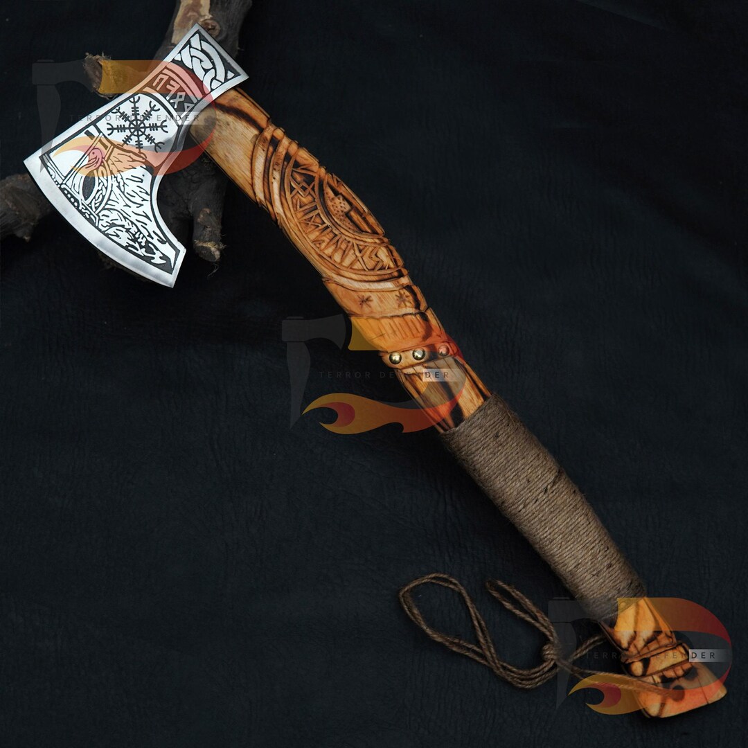 New Addition Custom Handmade Forged Damascus Steel Tomahawk, Hatchet ...