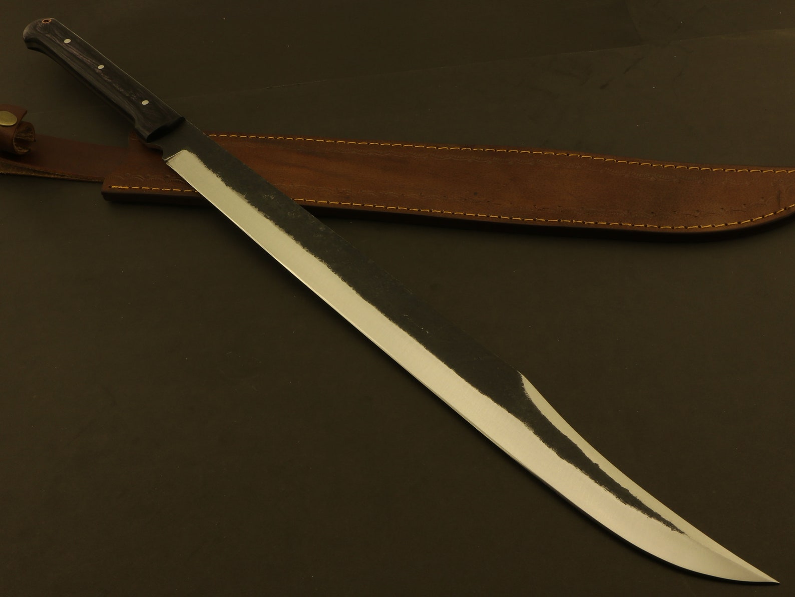 Custom Handmade Carbon Steel Hunting Sword With Sheath - Etsy