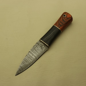 Handmade Celtic Scottish - Genuine Damascus Sgian Dubh Dirk Knife - Etsy