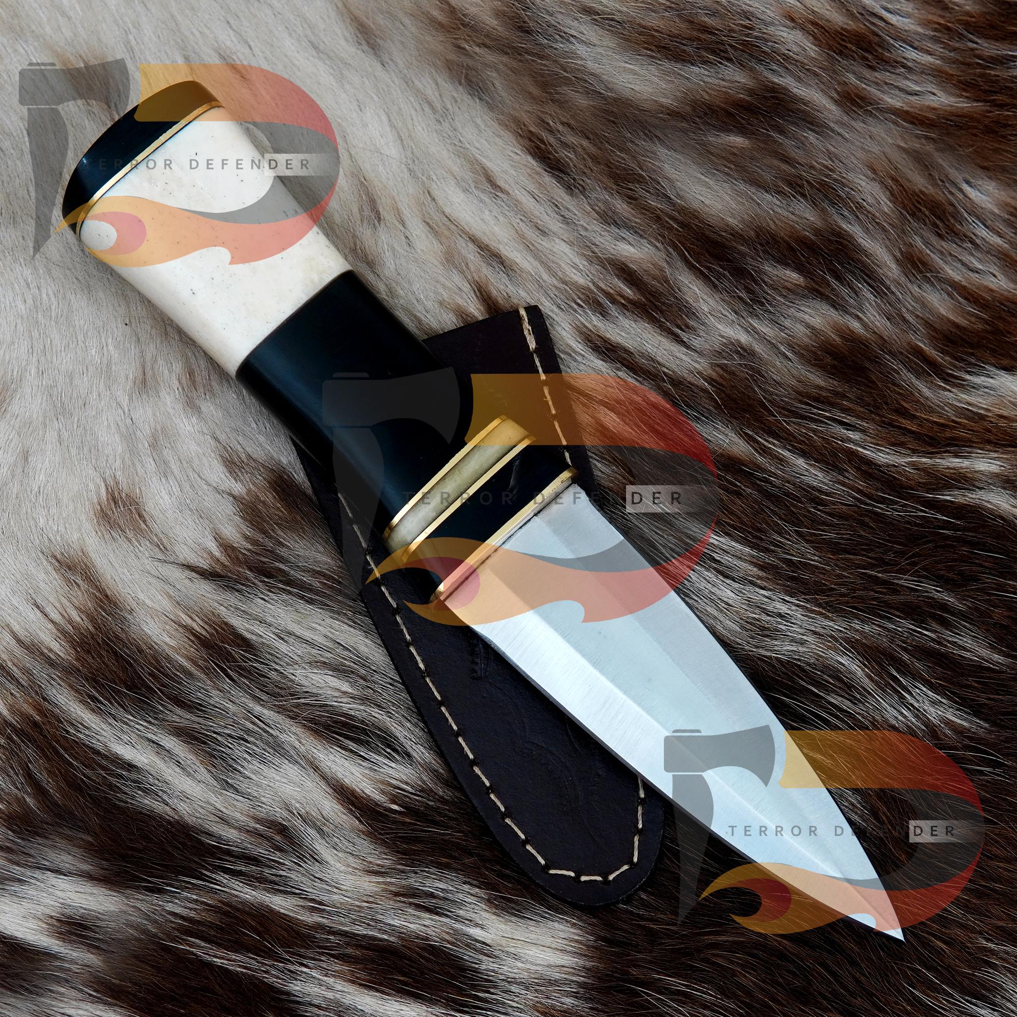 Hand Forged Celtic Scottish - Stainless Steel Sgian Dubh Dirk Knife ...