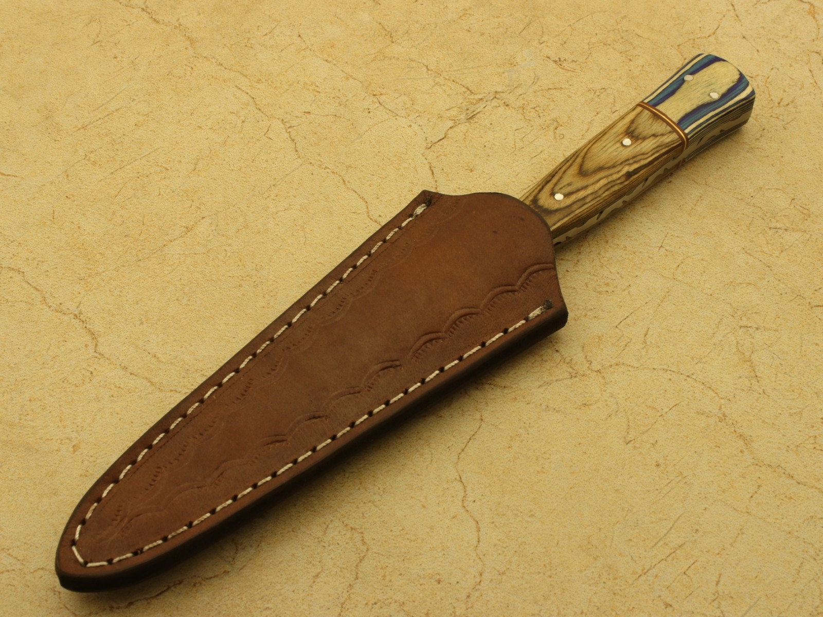 Handmade Hand Forged Damascus Steel Hunting Double Edge Dagger - Etsy