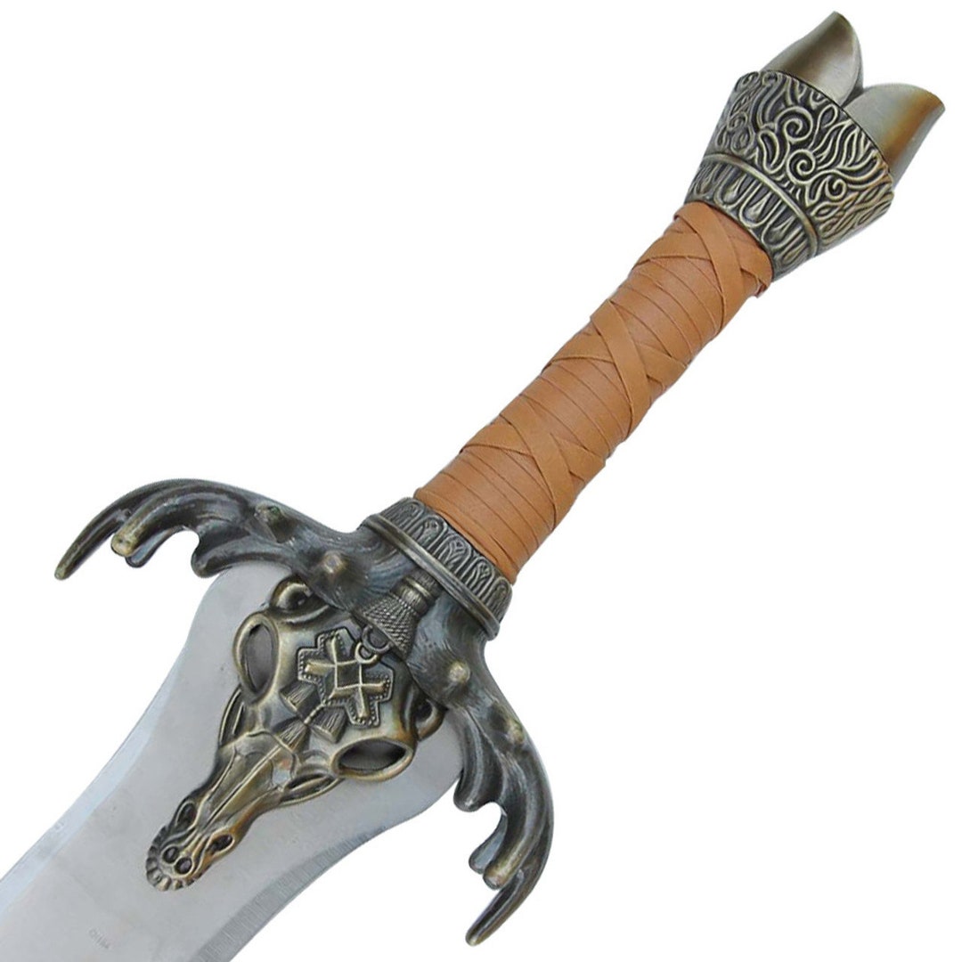 Barbarian Father's Medieval Rams Head Sword - Etsy