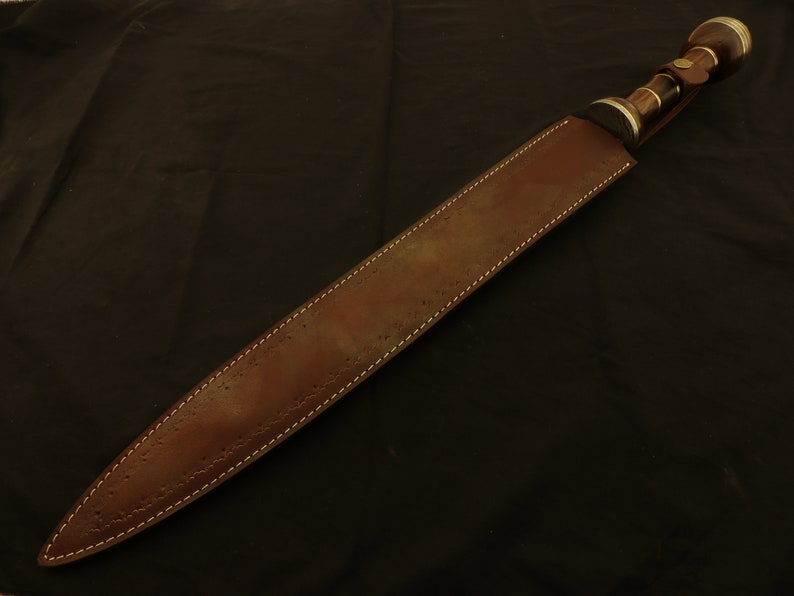 Hand Forged Damascus Steel Roman Gladius Sword: Rosewood Handle - Etsy