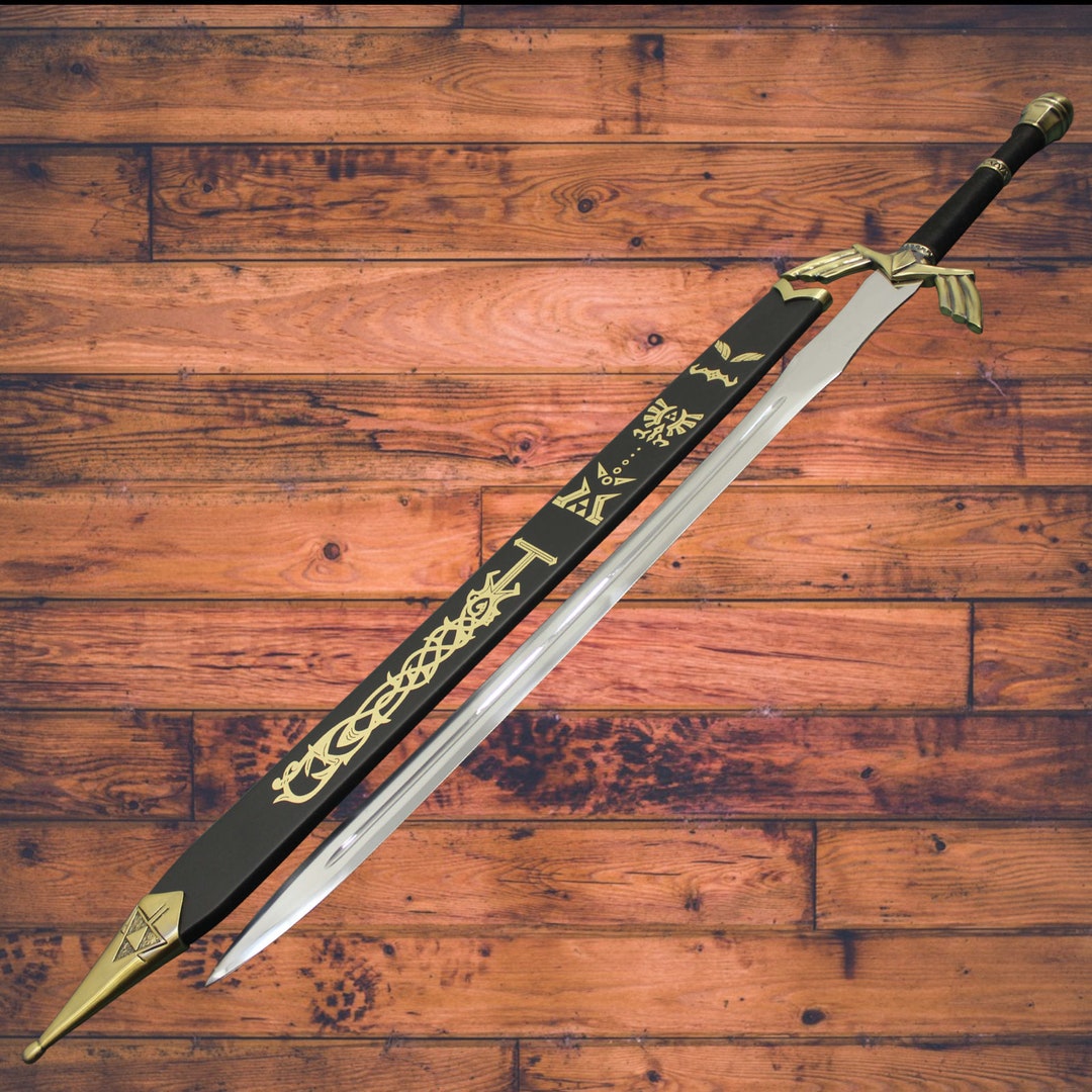 Legend of Zelda Fully Handmade Replica Sword black and Gold - Etsy