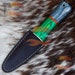 Custom Handmade Celtic Scottish - Genuine Damascus Sgian Dubh Dirk ...