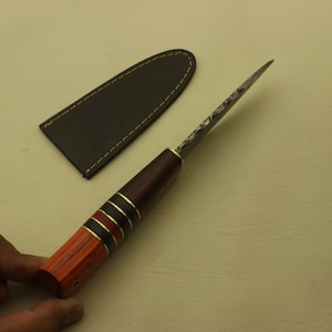 Handmade Celtic Scottish - Genuine Damascus Sgian Dubh Dirk Knife - Etsy