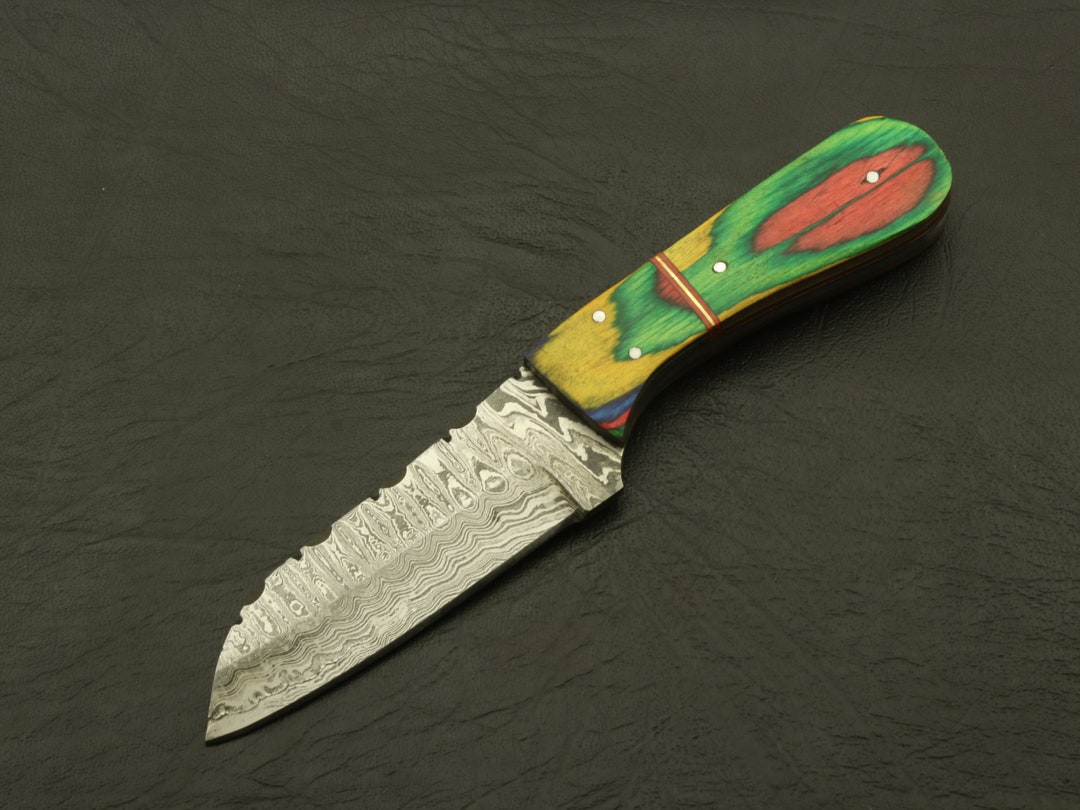 Cutting Edge Custom Hand Forged Superb Pattern Damascus Steel 7 Hunting ...
