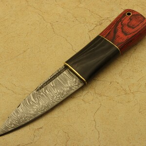 Combo of 5: Handmade Celtic Scottish - Genuine Damascus Sgian Dubh Dirk ...