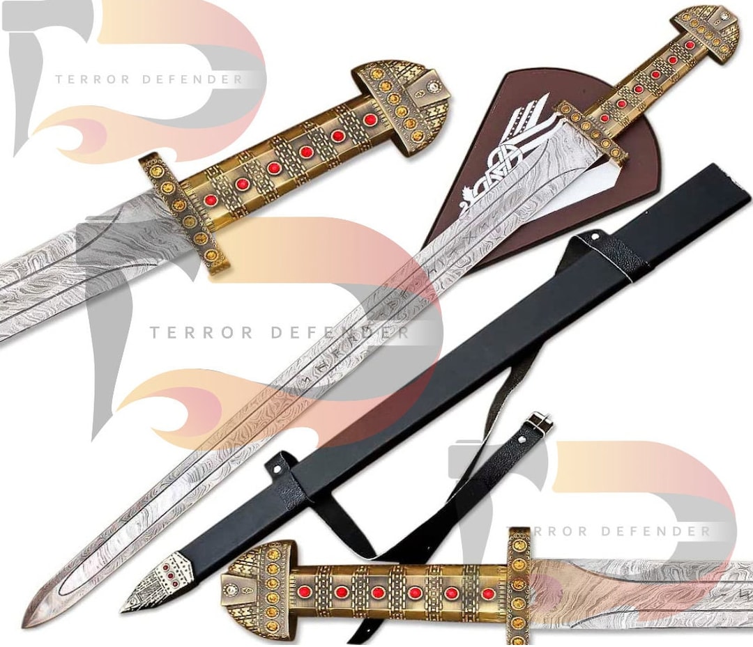 Handmade Sword of Ragnar Lothbrok - Sword of Kings Ragnar - Handmade ...