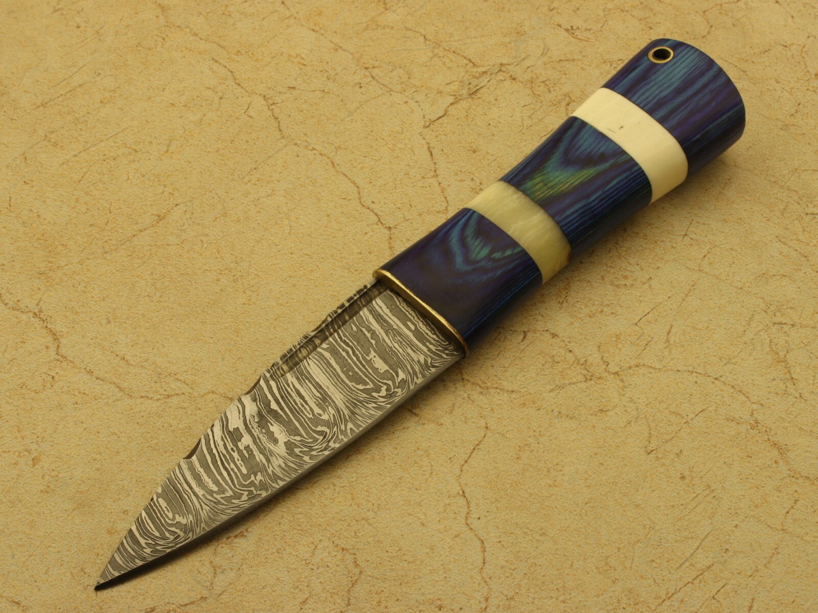 Combo of 4: Handmade Celtic Scottish - Genuine Damascus Sgian Dubh Dirk ...