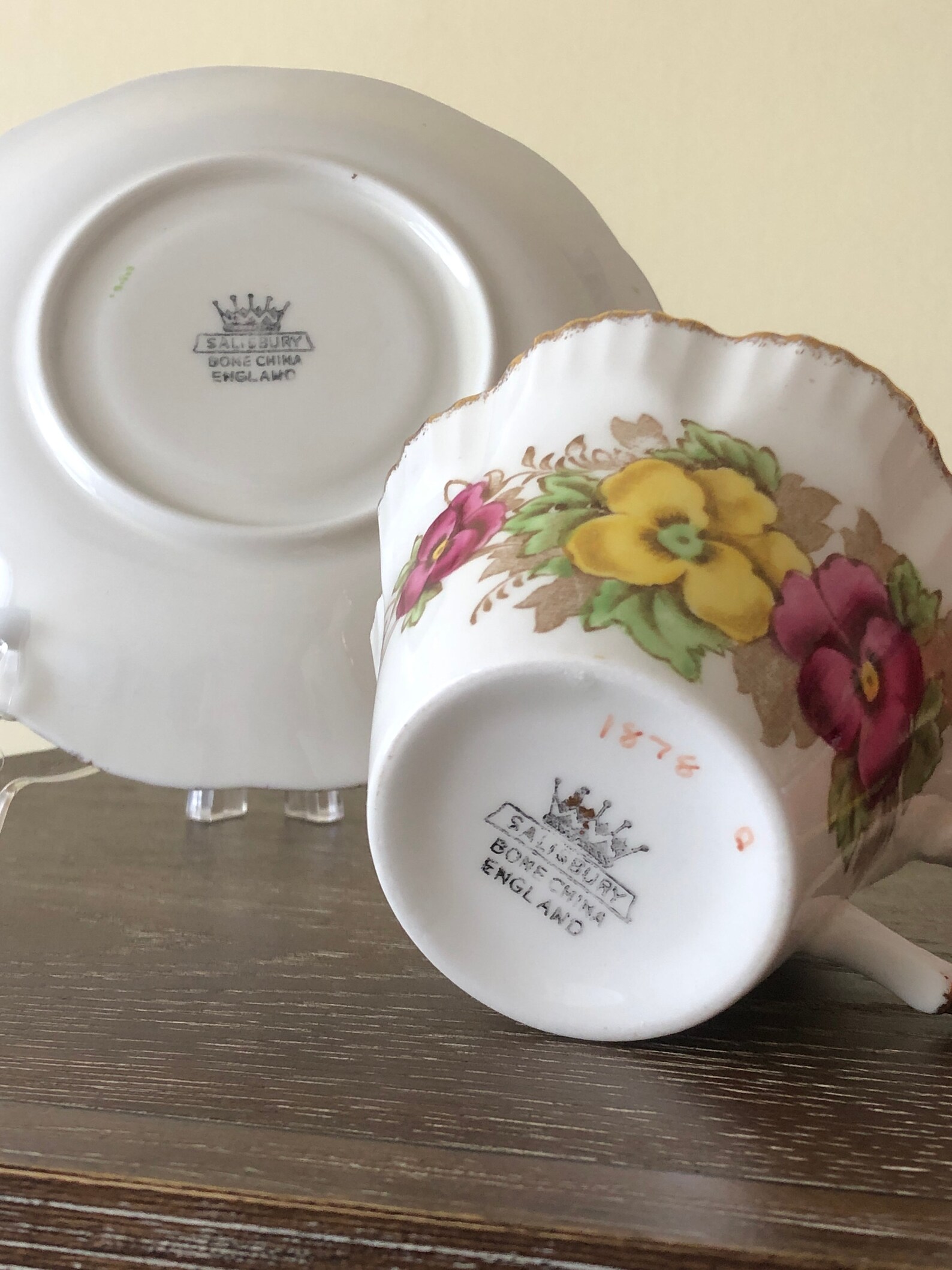 Vintage Salisbury Crown China Company Pansy | Etsy