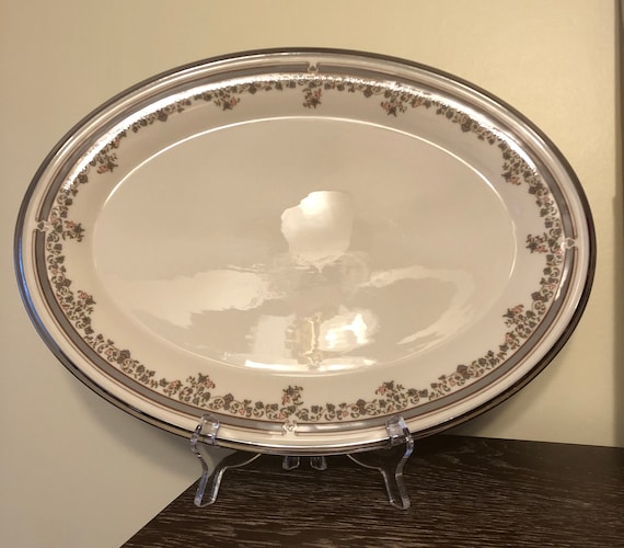 Lenox Lace Point Fine China Oval Serving Platter | Etsy