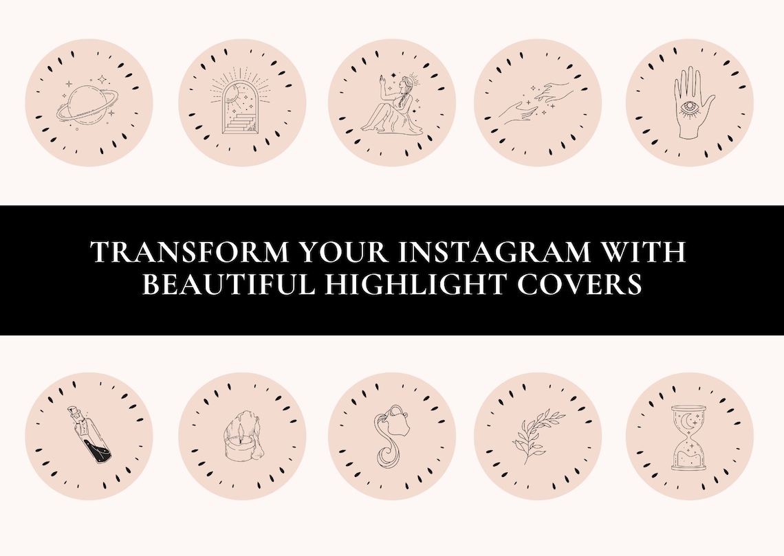 Wellness & Spiritual Instagram Highlight Covers Canva | Wellness ...