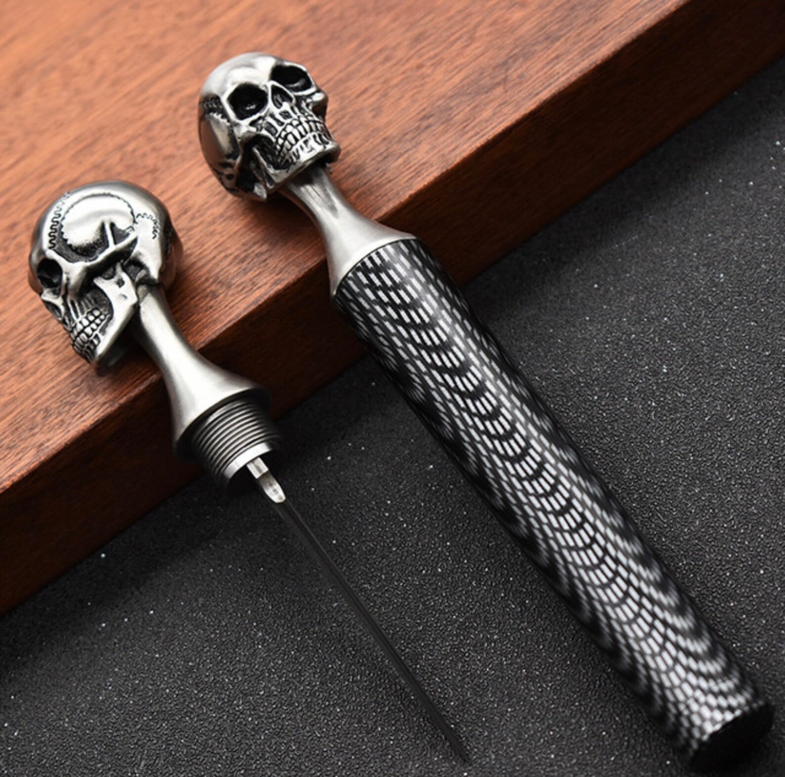 Skull Knife Damascus Steel Handmade Skull Gift Knife | Etsy