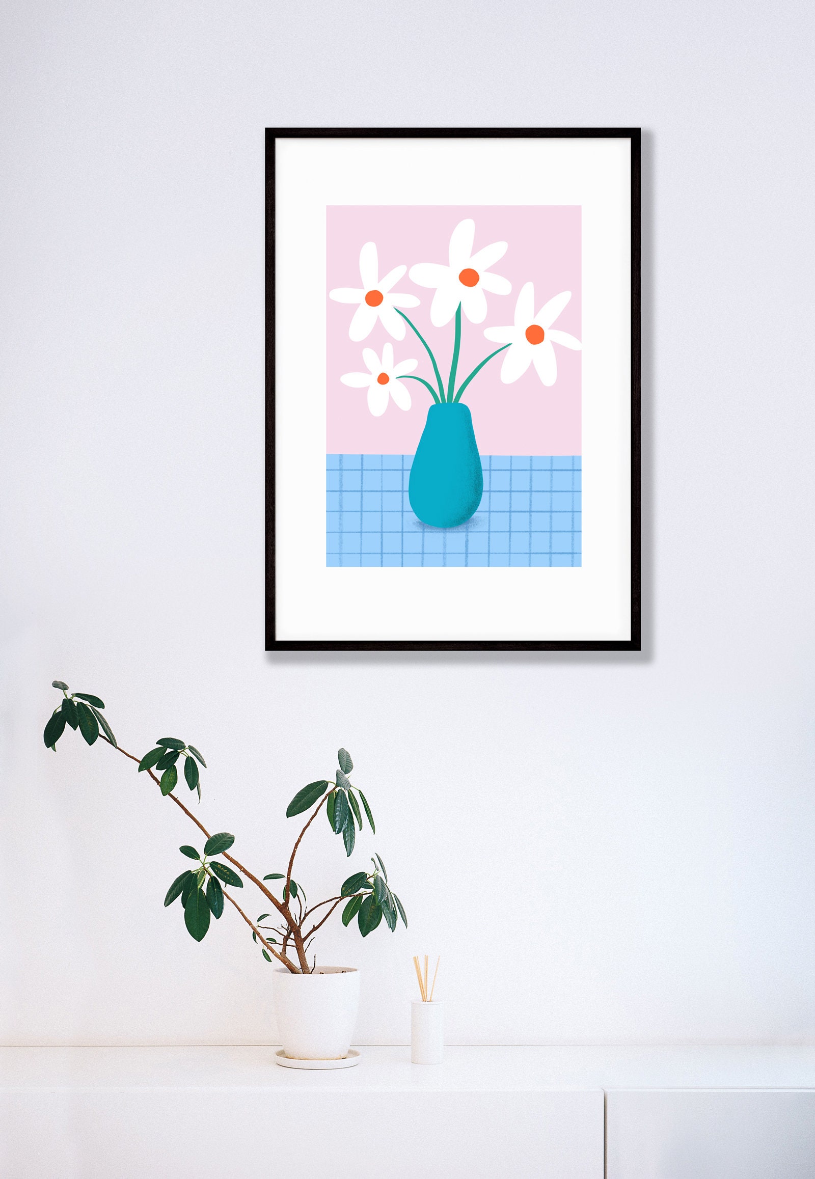 White Flower Print, Flowers Prints, Spring Print, Daffodil Prints ...