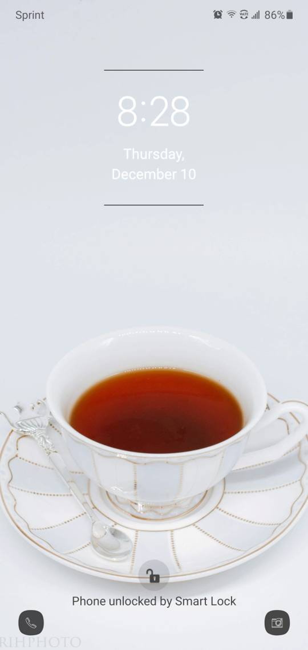 Tea Cup With Spoon Lockscreen/homescreen Digital Download - Etsy