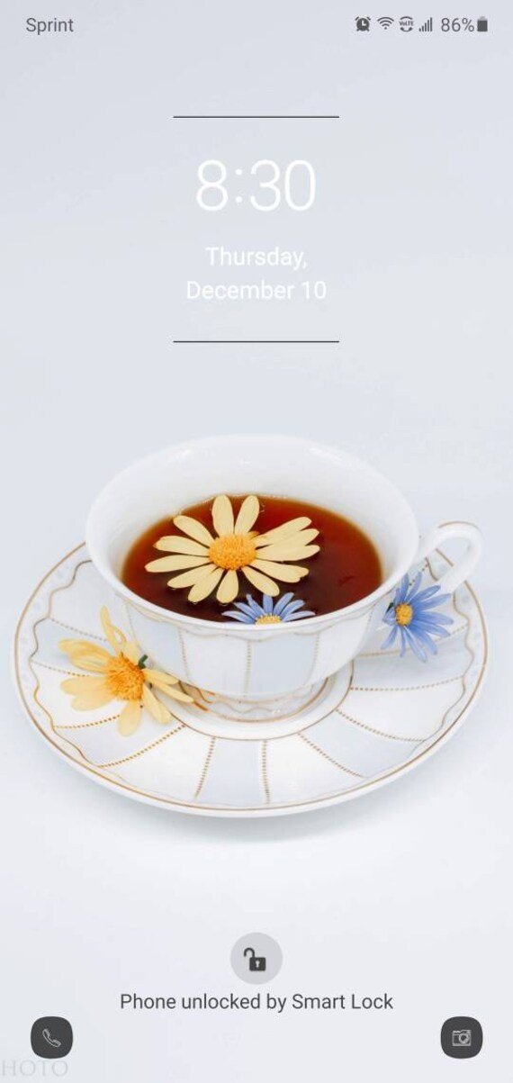 Spring Tea Lockscreen/Homescreen Digital Download | Etsy