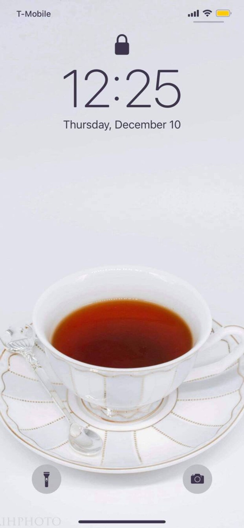 Tea Cup With Spoon Lockscreen/homescreen Digital Download | Etsy