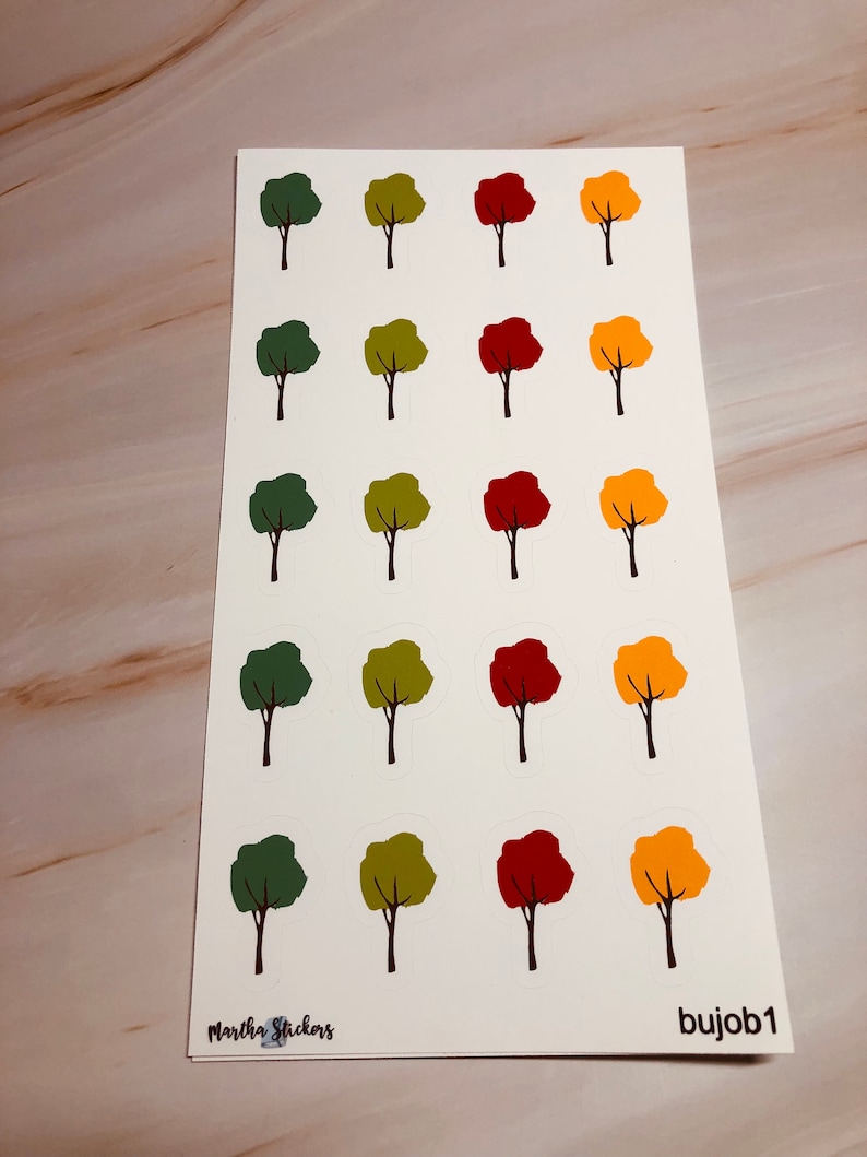 Paper, Party & Kids Scrapbooking Tree Stickers for Planners and Bullet ...
