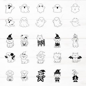 101 Halloween Pumpkin Bundle Svg Ghost Cut File Pumpkins Laser ...