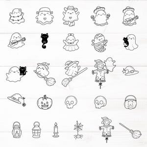 101 Halloween Pumpkin Bundle Svg Ghost Cut File Pumpkins Laser ...