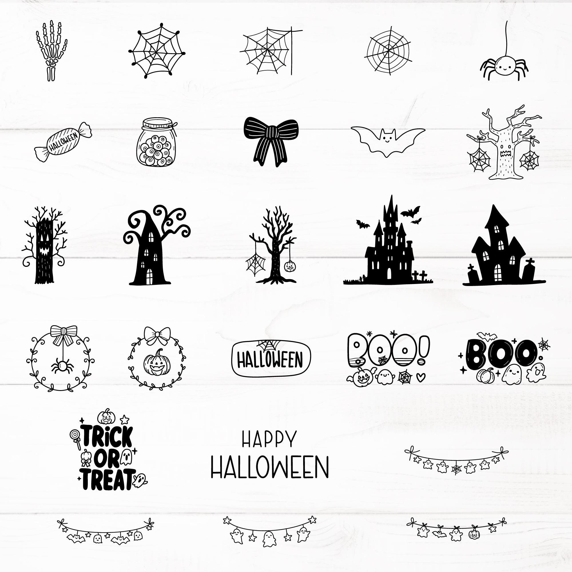 101 Halloween Pumpkin Bundle Svg Ghost Cut File Pumpkins Laser ...