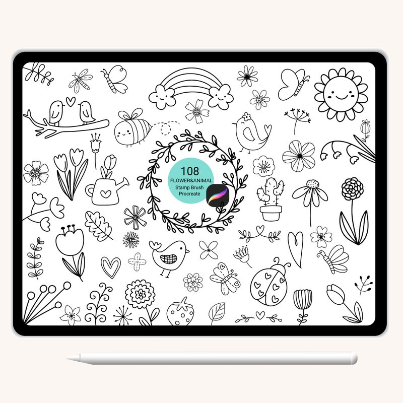 Nature Clipart Procreate - Etsy UK
