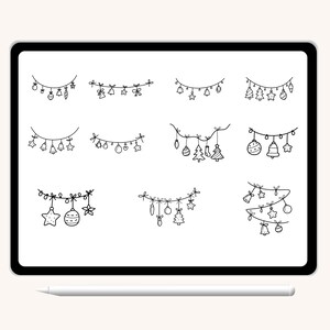 101 Christmas Tree Christmas Procreate Stamps, Christmas Tree Ornaments ...