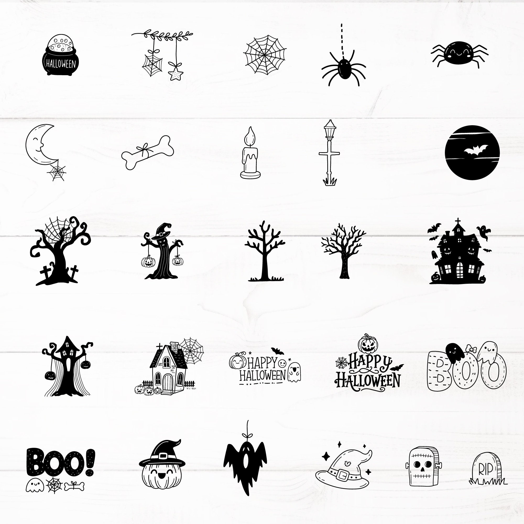 101 Halloween Pumpkin Bundle Svg Ghost Cut File Pumpkins Laser ...