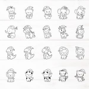 103 Animals Christmas Bundle SVG for Cut File, X Mas, Cat Christmas ...