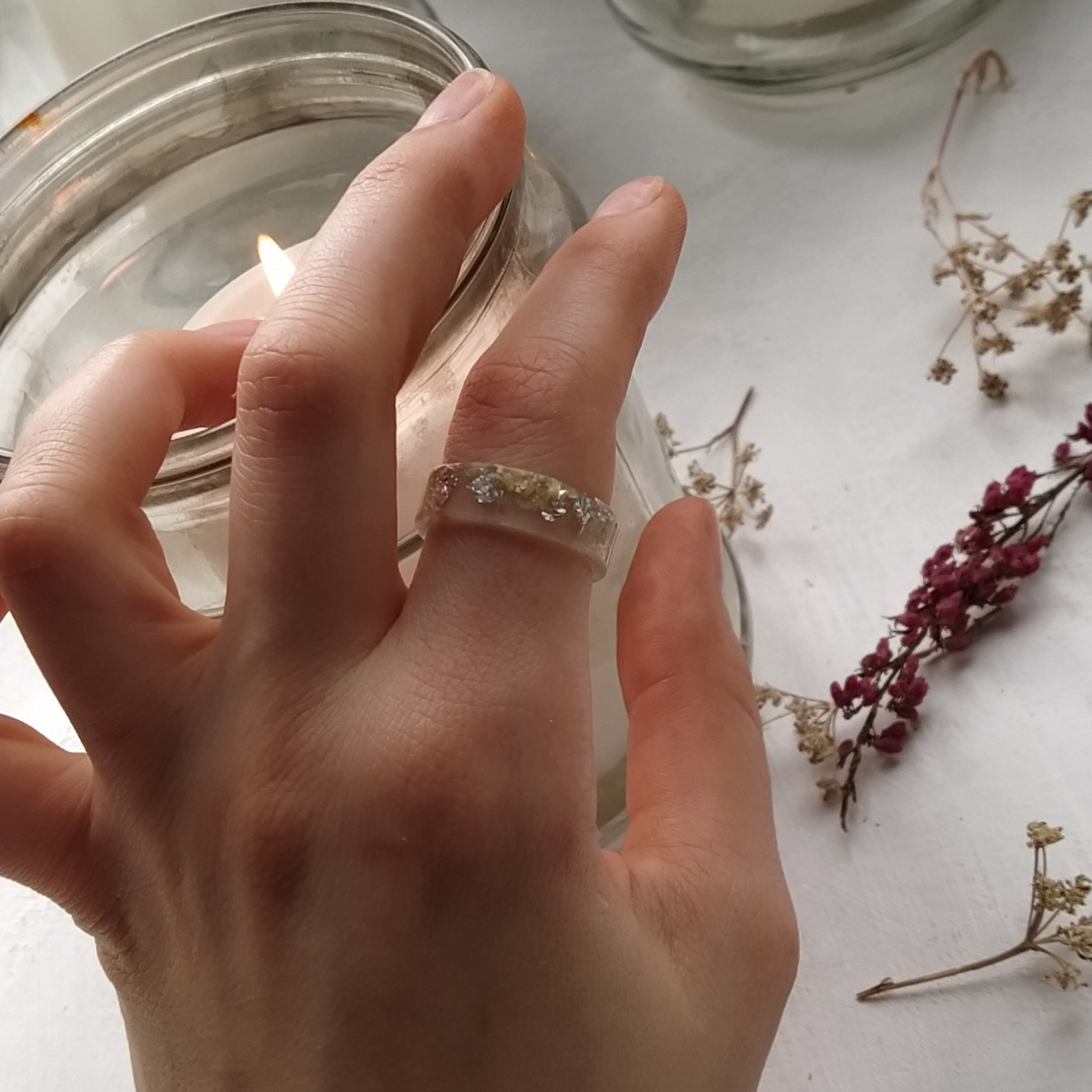 Epoxy Ring Jeverly Custom Handmade Epoxyresin With Ink | Etsy UK