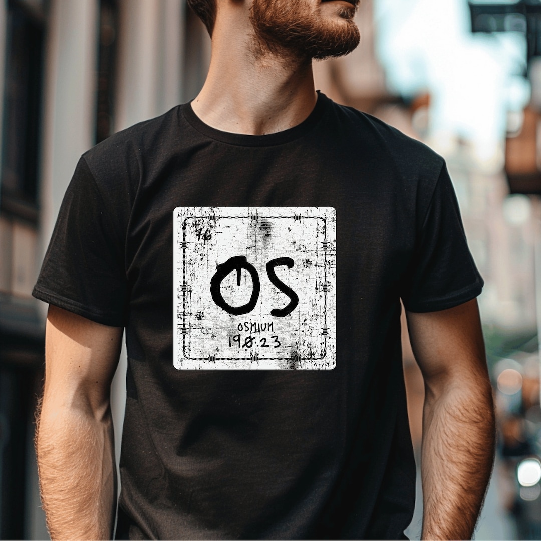 Osmium Heavy Metal T-shirt: Element Periodic Table Design - Etsy