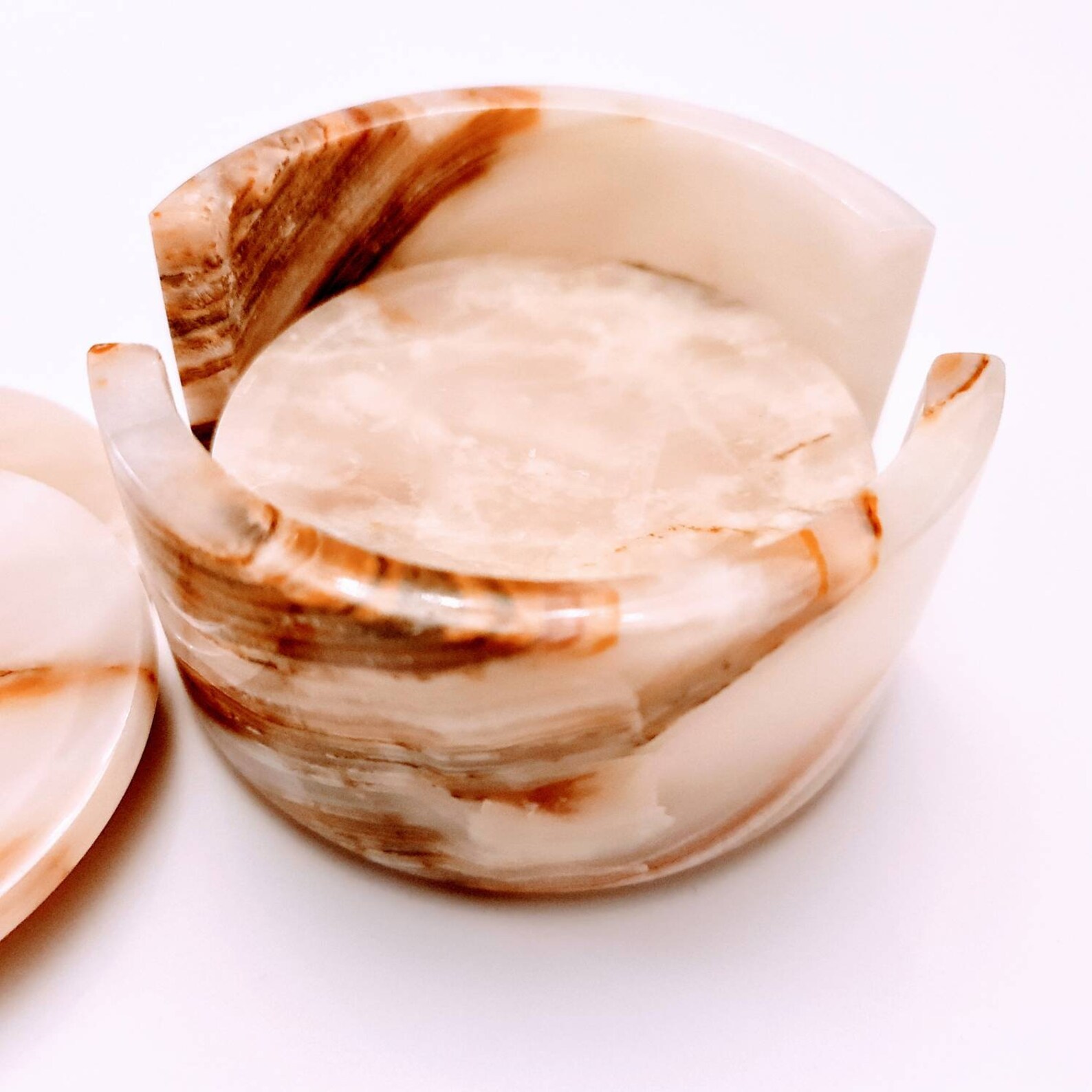 Onyx Tea Coasters Set of 6 Coffee Coaster Tableware Home - Etsy