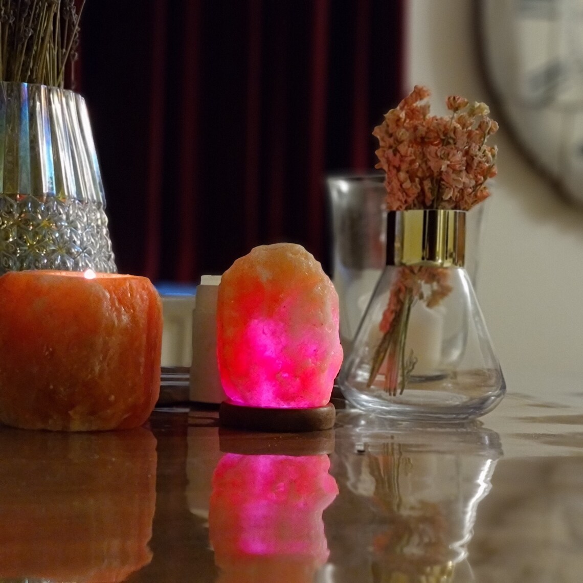 Himalayan Salt Lamp With USB for Natural Healing Small - Etsy