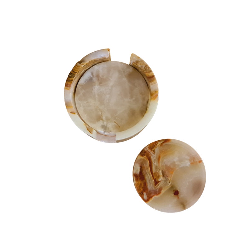 Onyx Tea Coasters - Set of 6, Coffee Coaster, Tableware, Home Decor ...