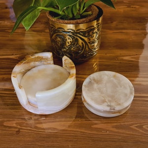 Onyx Tea Coasters - Set of 6, Coffee Coaster, Tableware, Home Decor ...