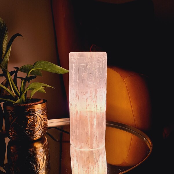 Selenite Lamp - Etsy