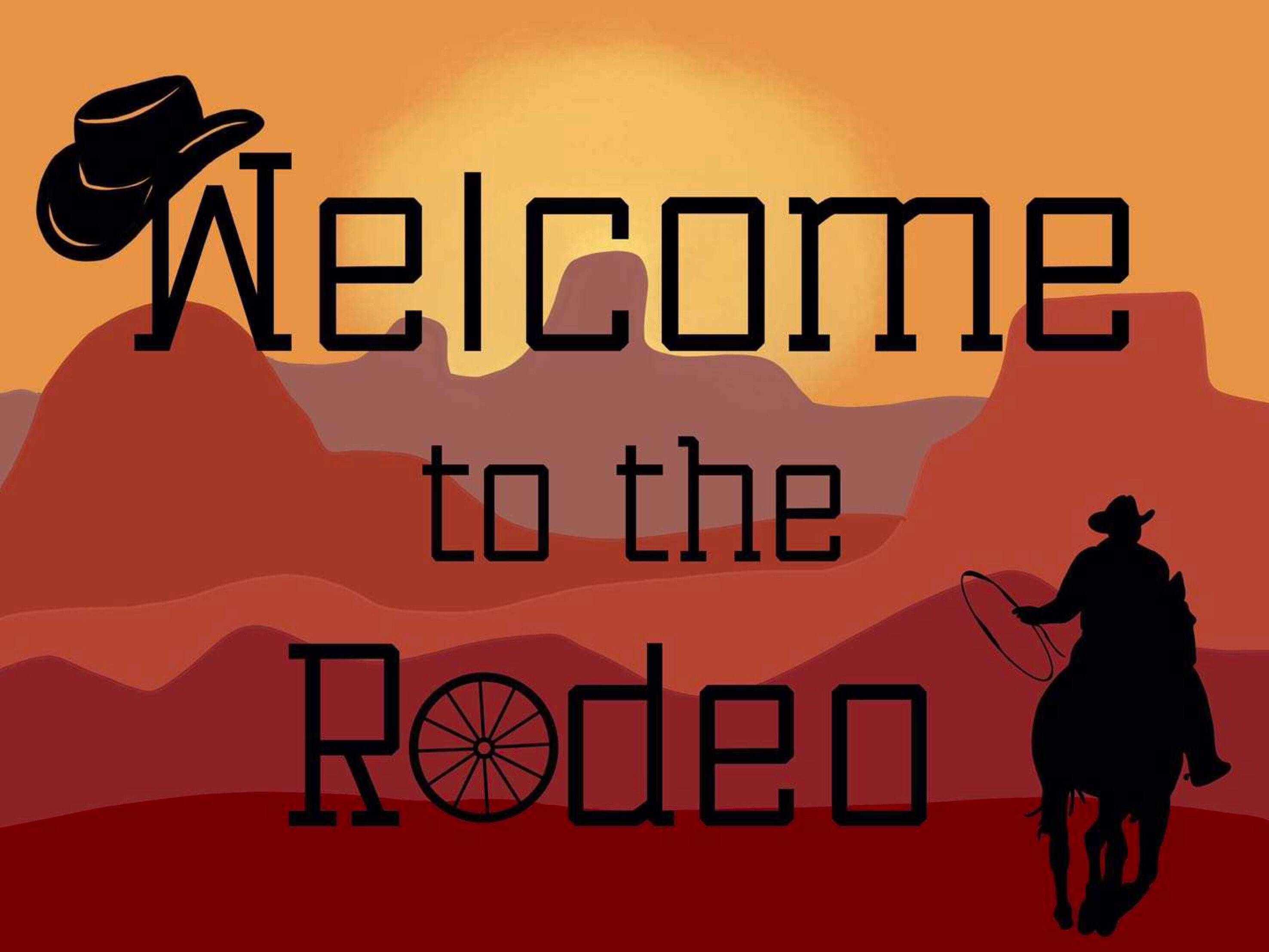 Welcome to the Rodeo Country Themed Flag for Man Cave - Etsy